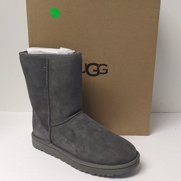 UGG | Shoes | Ugg Classic Short Ii Winter Boots Grey Suede Womens M | Poshmark